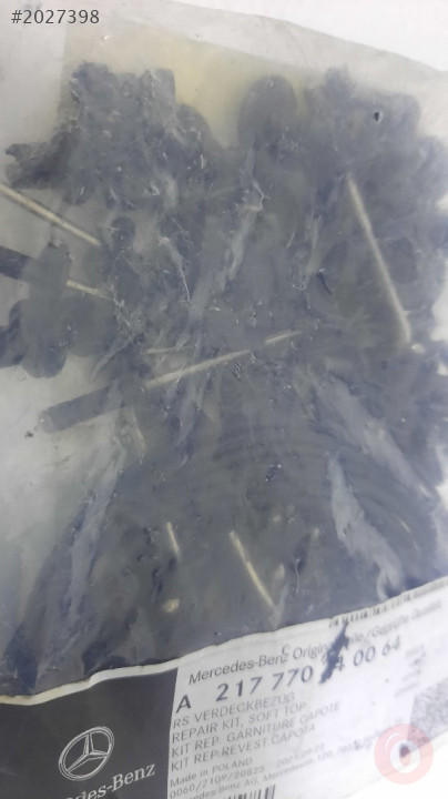 MERCEDES C W204 W217 W238 TENTE KILIFI TAMİR SETİ 2177702400 Çıkma ...