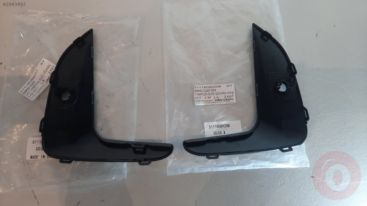 BMW G20 ÖN TAMPON SAĞ IZGARA KAŞ 2017 51118089208 SY Çıkma Yedek Parça ...