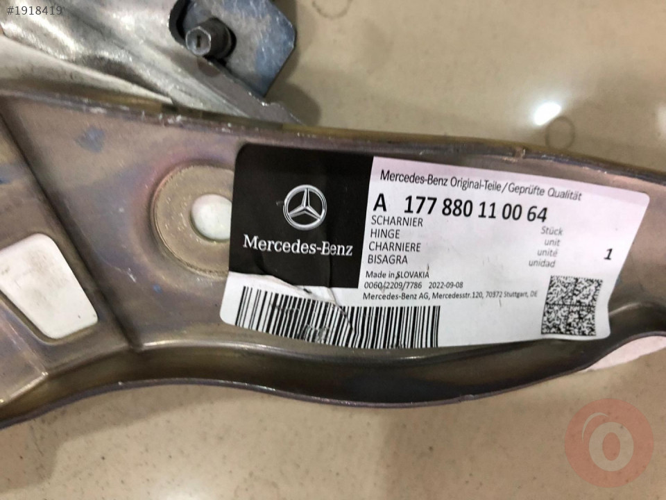MERCEDES W177 SAĞ-SOL KAPUT MENTEŞESİ A1778801100-A177880120 otocikma ...