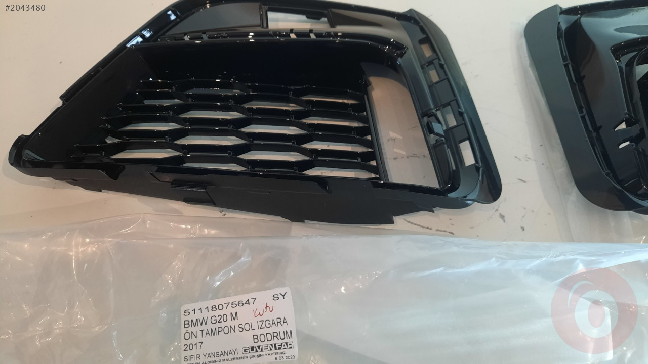 BMW G20 M ÖN TAMPON ORTA SAĞ IZGARA 51118075654 SY Çıkma Yedek Parça ...