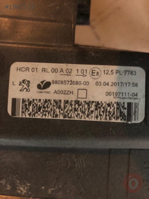 PEUGEOT EXPERT SOL ÖN FAR 9808572680 otocikma.com da - 1965520