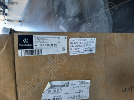 MERCEDES GLE W166 ARKA SAĞ CAM FİTİLİ 2012 2019 1667352600 S Çıkma ...