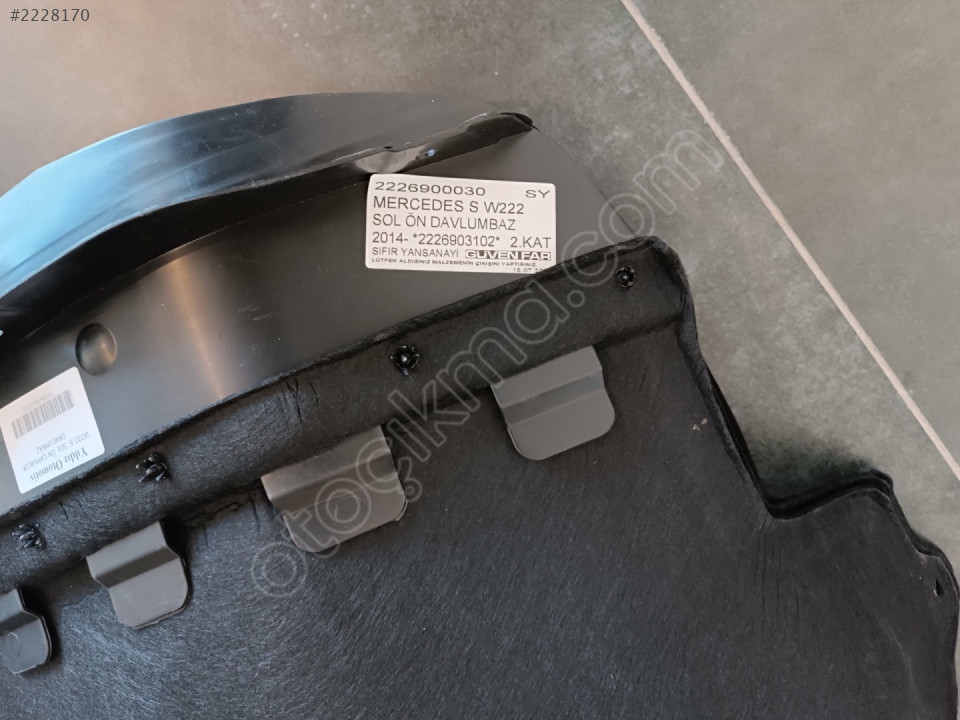 MERCEDES S W222 SAĞ ÖN DAVLUMBAZ 2014 2226903202 2226900130 Çıkma Yedek ...