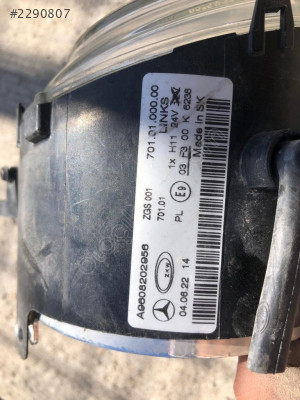 MERCEDES ACTROS SAĞ-SOL SİS FARI 9608202956 Çıkma Yedek Parça Fiyatları ...