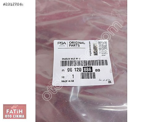 CİTROEN C3 2016 2020 ÖN ÇAMURLUK DODİK 9812088680 Çıkma Yedek Parça ...