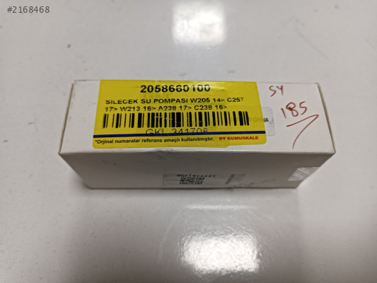 MERCEDES C W205 W213 SİLECEK SU POMPASI 2058660100 SY Çıkma Yedek Parça ...